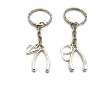 Popular items for wishbone keychain on Etsy