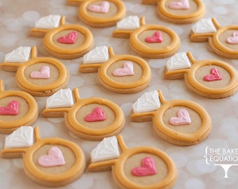 Wedding ring cookies | Etsy