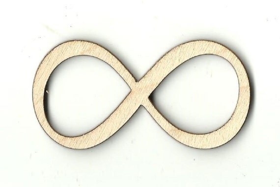 Infinity Sign Laser Cut Out Unfinished Wood Shape Craft