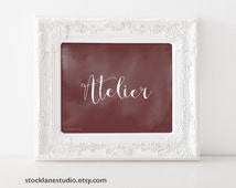Popular items for atelier sign on Etsy