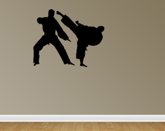 Karate wall decals | Etsy