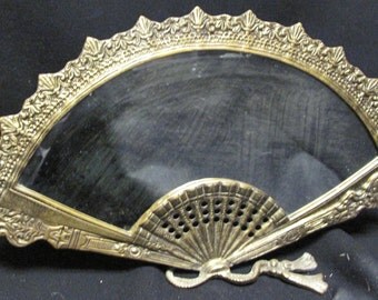 Vintage fan mirror | Etsy