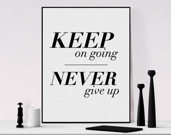 Keep going poster | Etsy