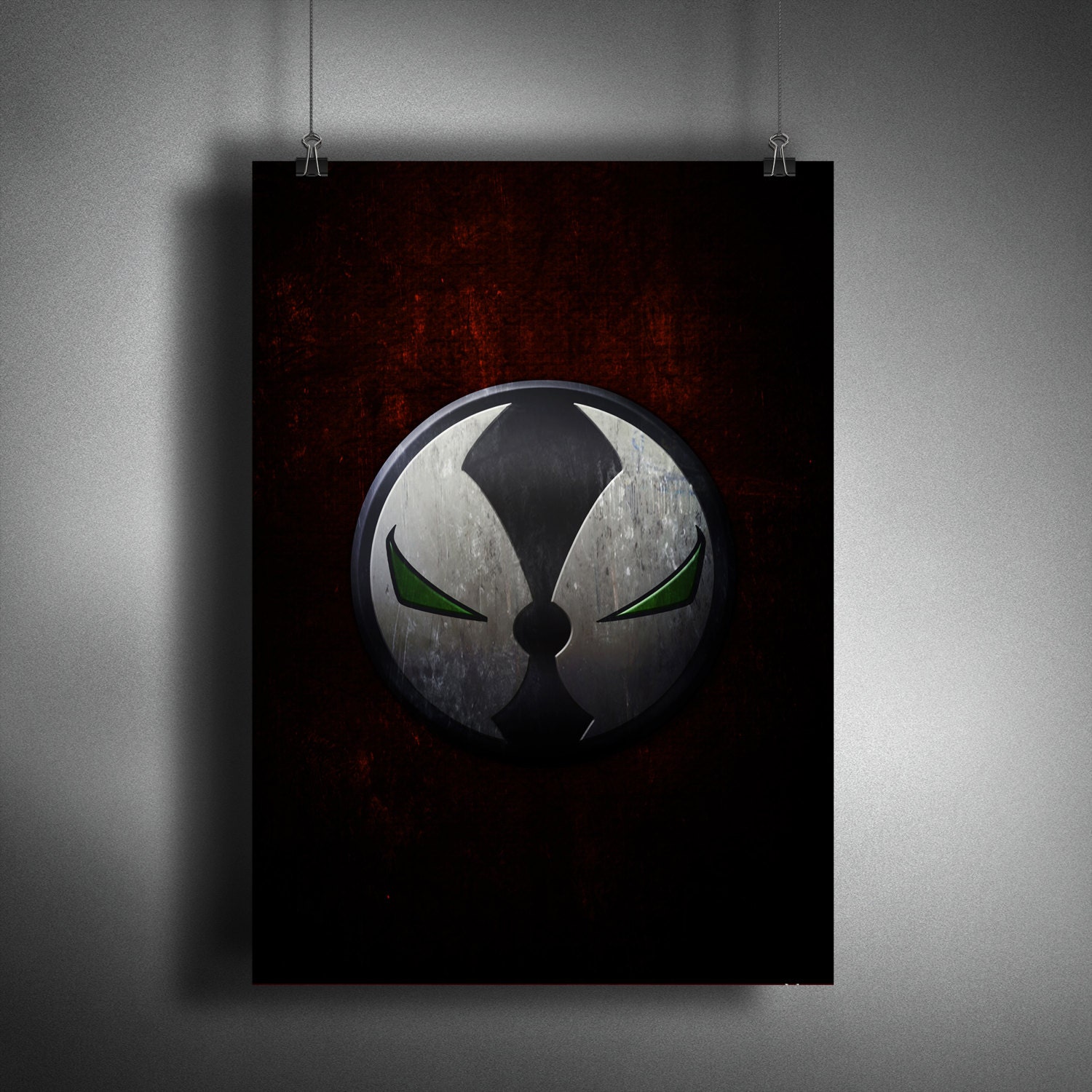 Spawn Symbol Superhero Symbol Poster