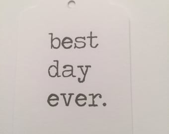 Best day ever tag | Etsy