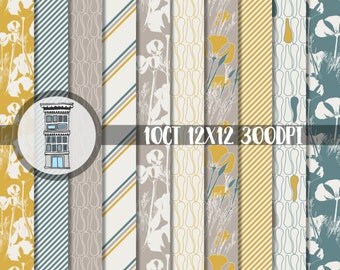 Floral Patterns Digital Paper Pack Instant Download Digital