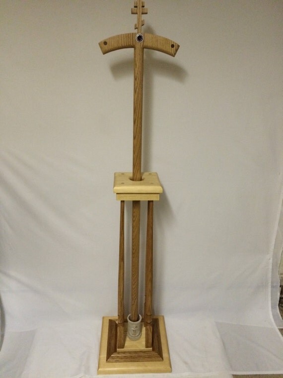 Orthodox Bishop's magenta style staff Crosier with by ANNZTIQUES