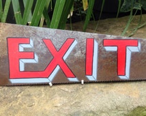 Popular items for exit sign on Etsy