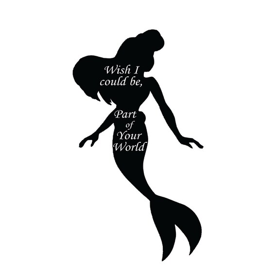 Little Mermaid Ariel Decal Car Mac by PrettyLittleCharmer