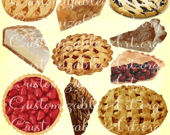 Apple pie clipart | Etsy