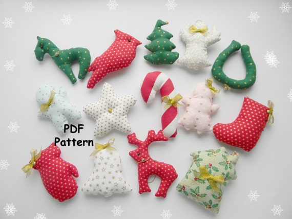 PDF Christmas Sewing Pattern Christmas ormaments Easy sewing