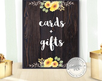 Printable large wedding signs rustic wedding by HandsInTheAttic