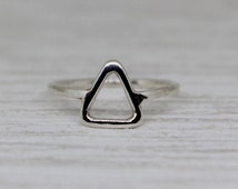 Unique triangle ring related items | Etsy