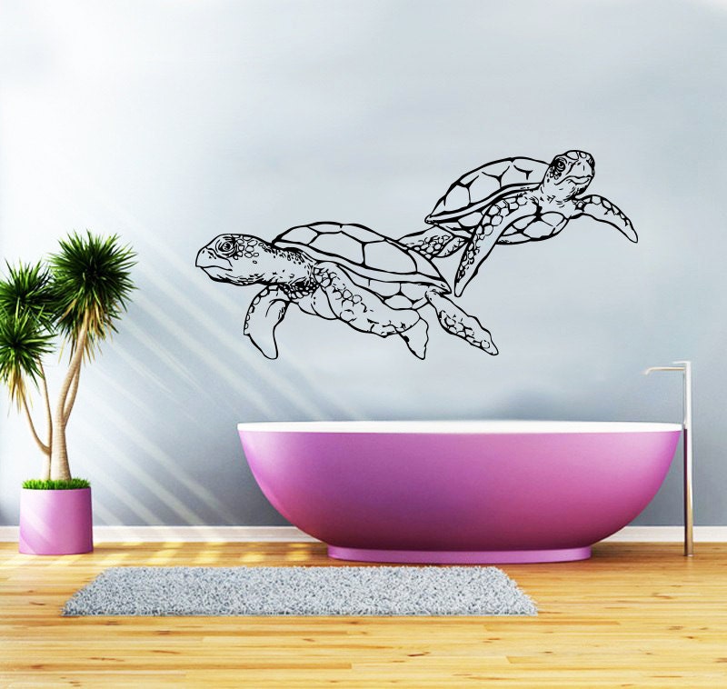 Turtle Wall Decal Vinyl Sticker Decals Tortoise Tortoiseshell