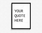 Popular items for custom quote print on Etsy