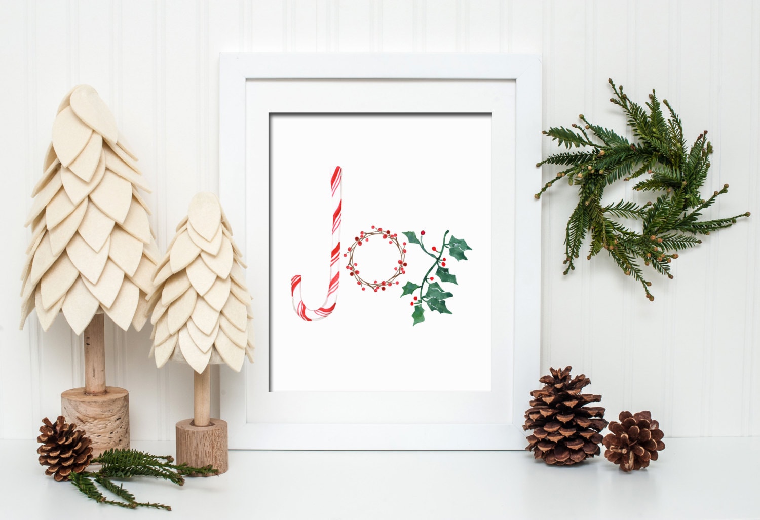 Christmas Joy Printable Wall Art Christmas Decor Christmas
