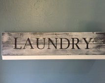 Unique wooden laundry sign related items | Etsy