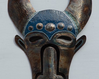 Horned god mask | Etsy