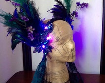 Unique light up headdress related items | Etsy