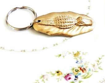 Crocodile keychain | Etsy