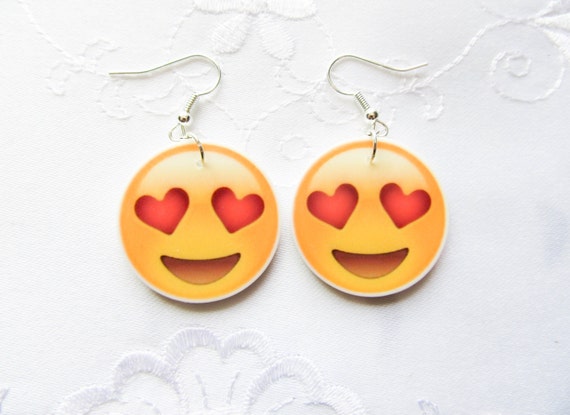 Herz-Emoji Ohrringe Herz Emoticon Ohrringe Emoji Emoticons