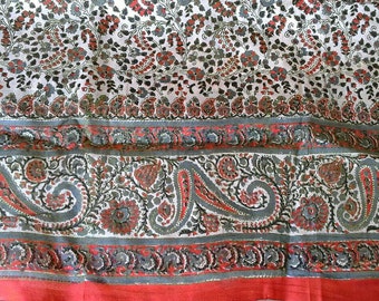 Paisley border print | Etsy