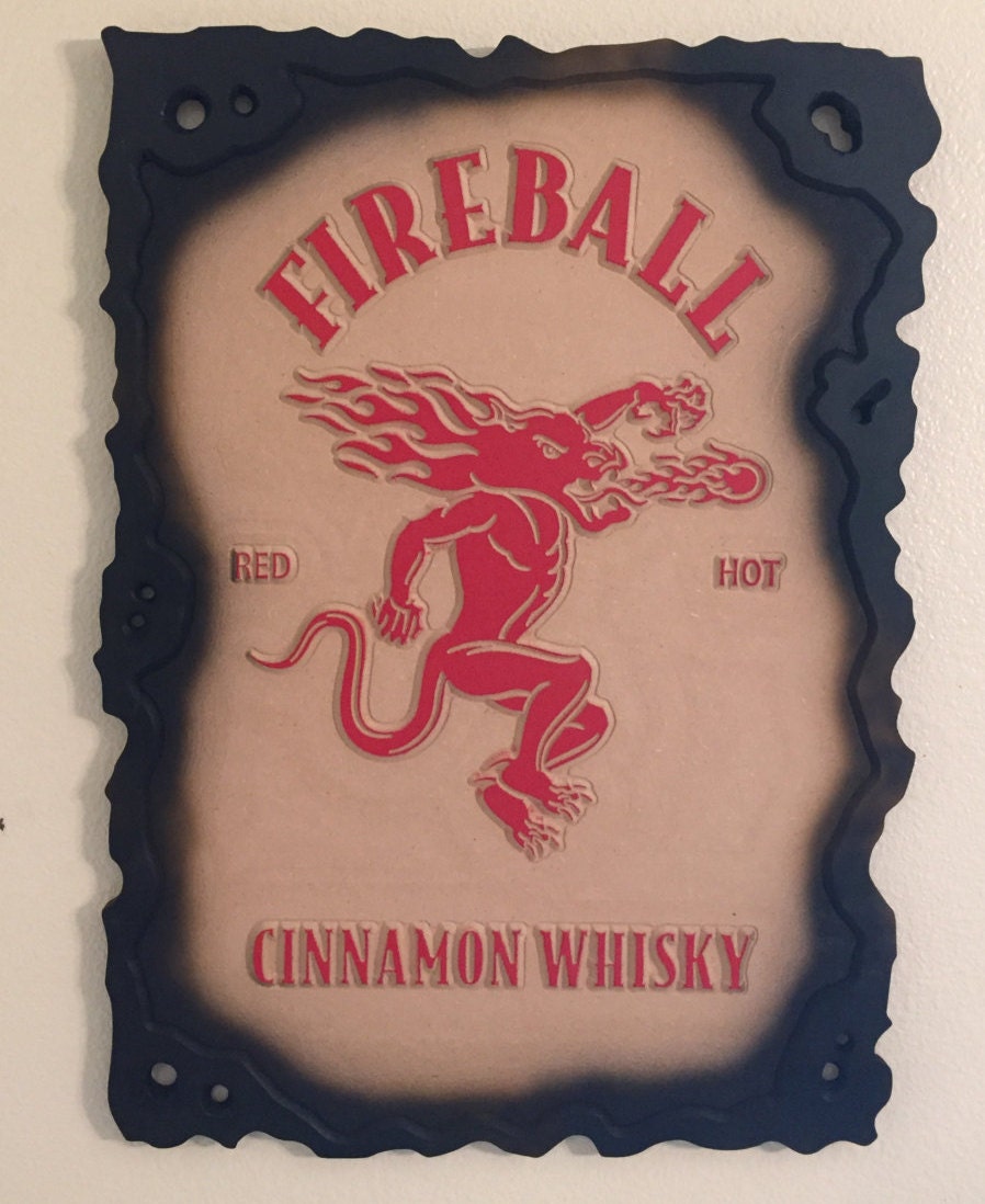 Fireball whiskey sign