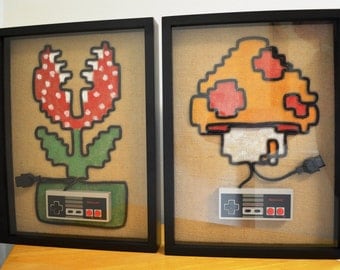 Nintendo NES Wall Art Shadow Box My First Love Fancy by 1upForge
