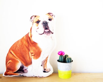 Bulldog pillow | Etsy