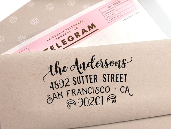 Custom address stamp Cute Return Address Stamp by MySplendidSummer