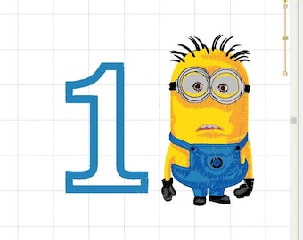 Minions numbers | Etsy