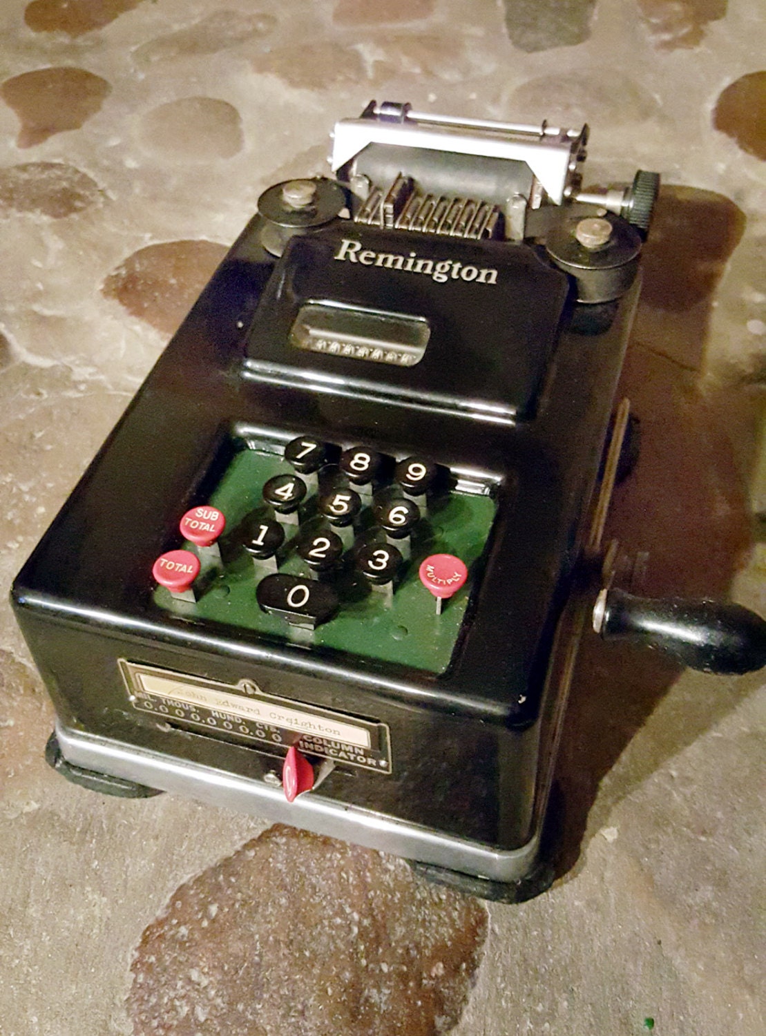 Vintage Remington Rand Adding Machine Calculator: Made in the
