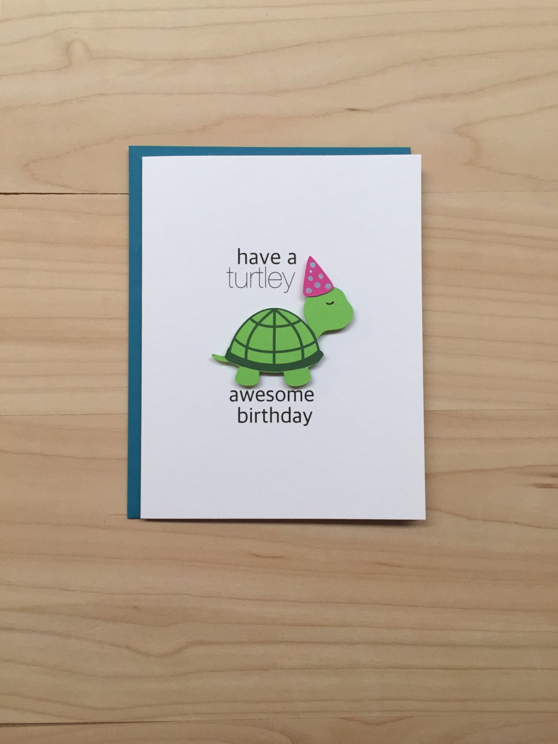 Have a Turtley Awesome Birthday Cute Birthday Card Turtle