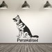 Personalized German Shepherd Pet Dog Wall Sticker Decal Art.