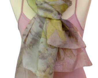 Nature Inspired Eco Dye Women's Wearable Art by rachelsilkscarves