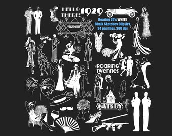 Unique 20s silhouette related items | Etsy