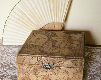 Pyrography box | Etsy