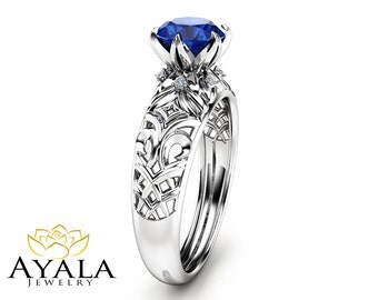Ayala Jewelry Unique Engagement Ring Rose Gold by AyalaDiamonds