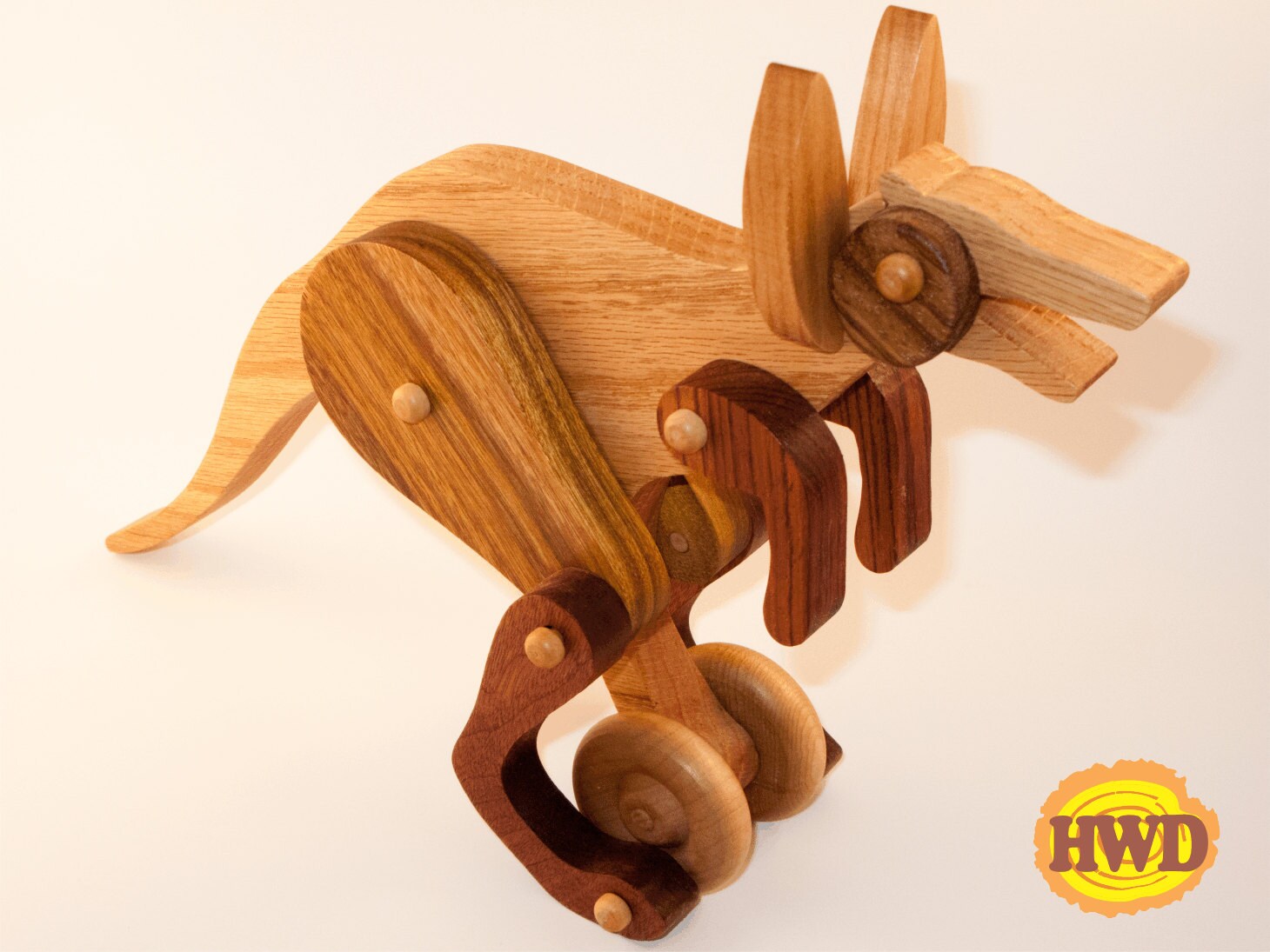 Wood Kangaroo Toy Animated toy Animated Wood by Hardwooddesignz