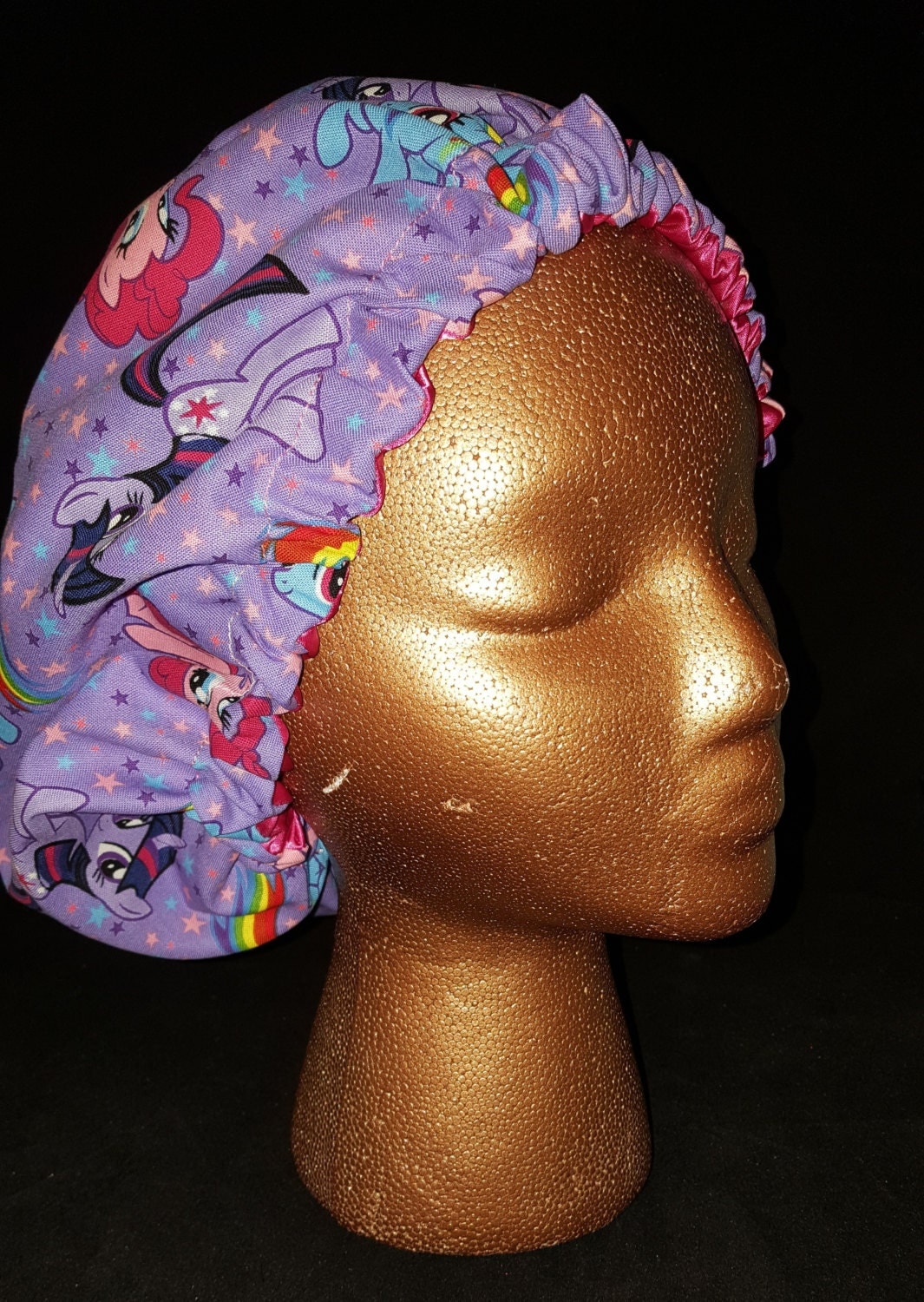 My Little Pony Adjustable Satin Bonnet for by SatinBonnetBoutique