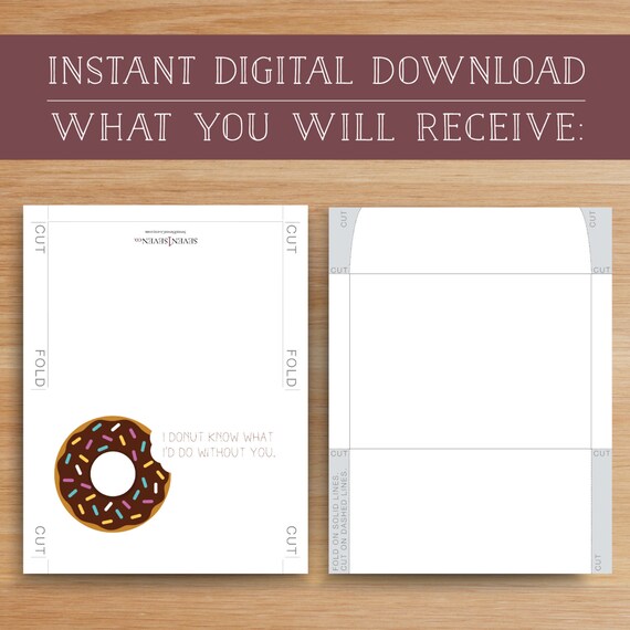 I Donut Know What I'd Do Without You PRINTABLE by Seven1SevenCo