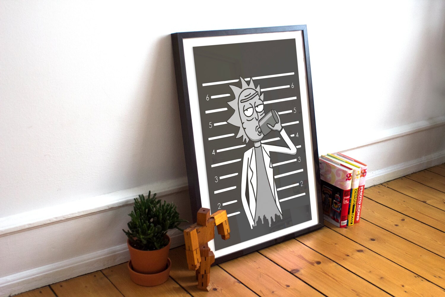 Rick and Morty Rick Sanchez Original Art Print Prison