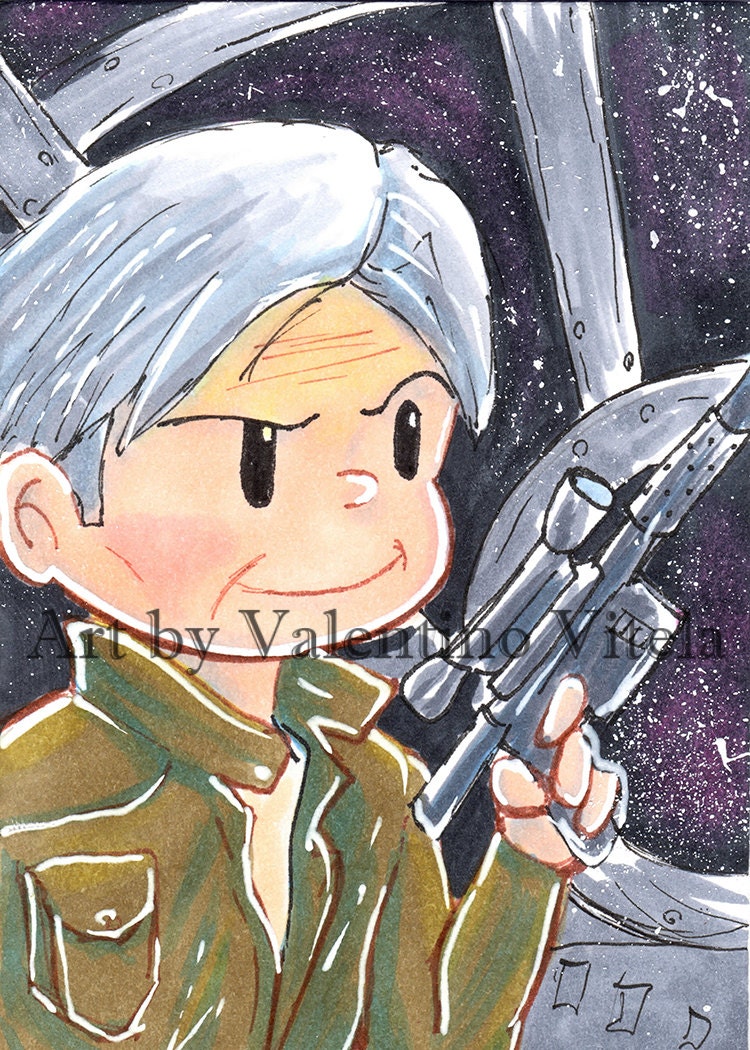 Chibi Han Solo 5x7 Print by ArtByValentinoVitela on Etsy