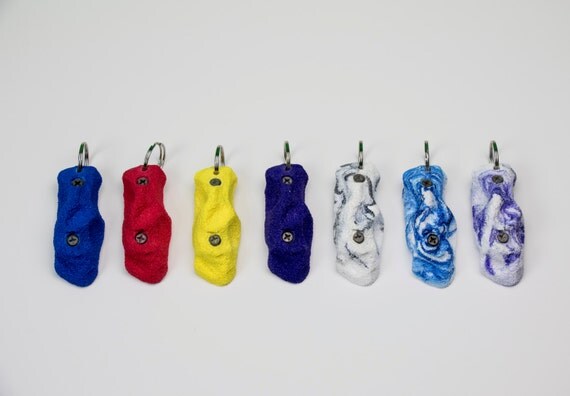 Rock Climbing Keychain by Climbergoods on Etsy
