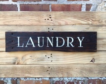 Unique wooden laundry sign related items | Etsy