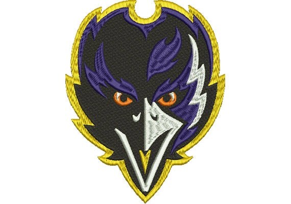 5 size Embroidery design BALTIMORE RAVENS INSTANT