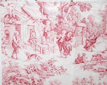 Popular items for red and white toile on Etsy