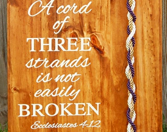 Cord of three | Etsy