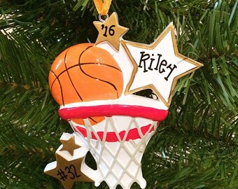 Basketball ornament | Etsy