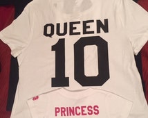 Unique king queen princess related items | Etsy